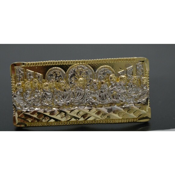 BH Jewelry | Jewelry | K Solid Yellow Gold Mens Last Supper Two Finger ...